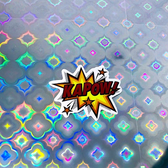 Wall Decor | Kapow Action Bubble Comic Book Vibes Contrast Sticker ...